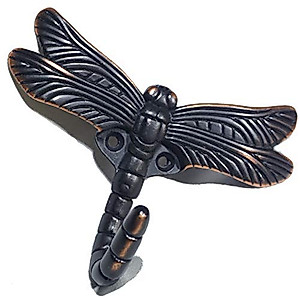 DIY Décor Hub-Set of 6 Dragonfly Hooks Oil Rubbed Bronze