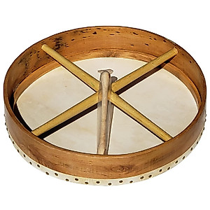 DEURA NATURAL BODHRAN DRUM Irish Celtic 18 Inch Free CASE and Tipper