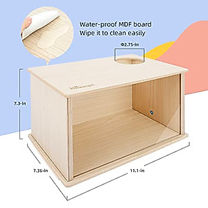 Niteangel Visible Hamster Digging Box for Syrian Dwarf Roborovski Campbell Hamsters Gerbils Mice Lemmings Degus or Other Small-Sized Pets