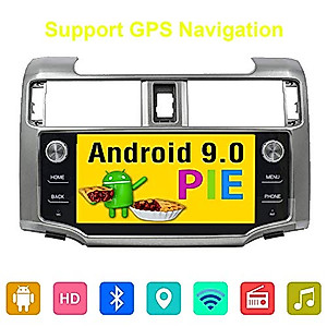 FLYUNICE 9.2 Inch Android 9.0 IPS Screen Car Stereo Radio GPS Navigation for Toyota 4Runner 2010-2019 Touch Screen 8 Core 4+64G Head Unit Carplay DSP Sound Multimedia Player WiFi (Silver Grey)
