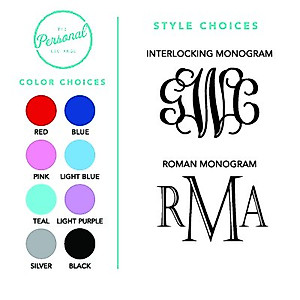 Custom Monogram Powder Coated Insulated Tumbler 20oz Choose Your Color