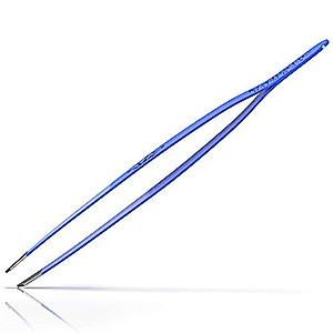 Majestic Bombay Slant Tweezers for Women and Men – Splinter Ticks, Facial, Eyebrows and Ingrown Hair Removal–Sharp, Needle Nose, Surgical Tweezers Precision best tweezers for chin hair and Plucking