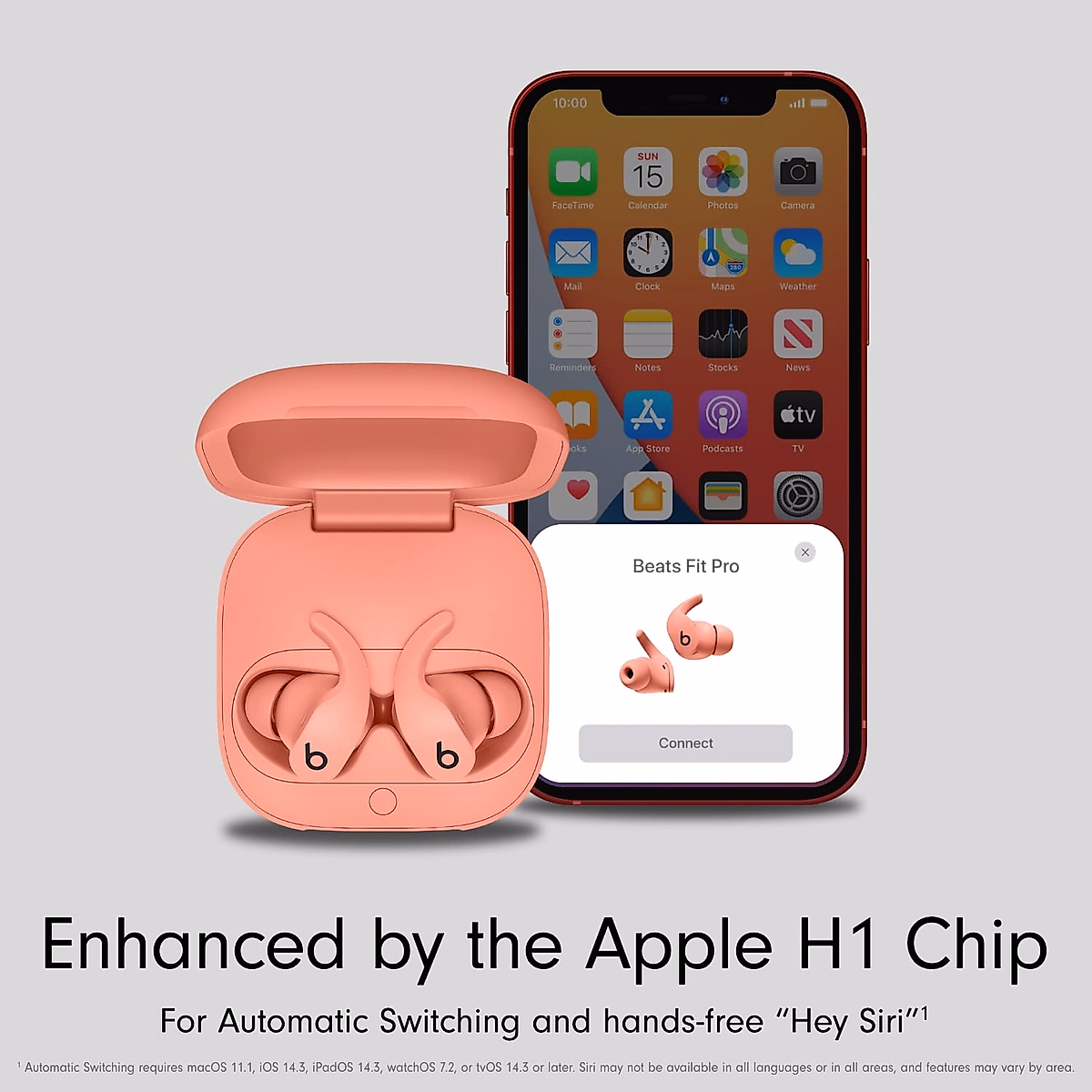 Beats Fit Pro True Wireless Noise Cancelling Earbuds - Coral Pink (Renewed)