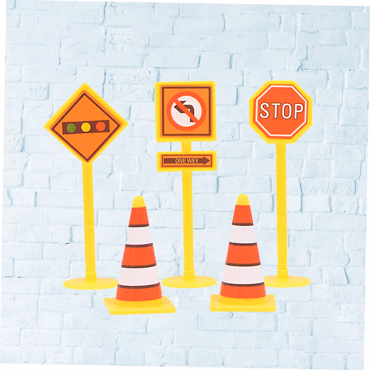 Gogogmee 25pcs Street Signs for Cake Decorations Set 5pcs/kit Creative Cake Topper Ornaments for Birthday Party Supplies