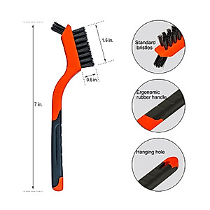 Altomoey Crevice Cleaning Brush, 3+1Pcs Hard Bristle Gap Cleaning Brush Tool for Tight Spaces, 2024 Dead Corners Multifunctional Cleaner Brush for Household Use Kitchens, Bathroom, and Window Grooves