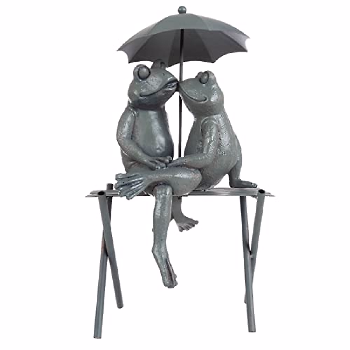 Pure Garden Frog Couple Lawn and Garden Décor, Bronze