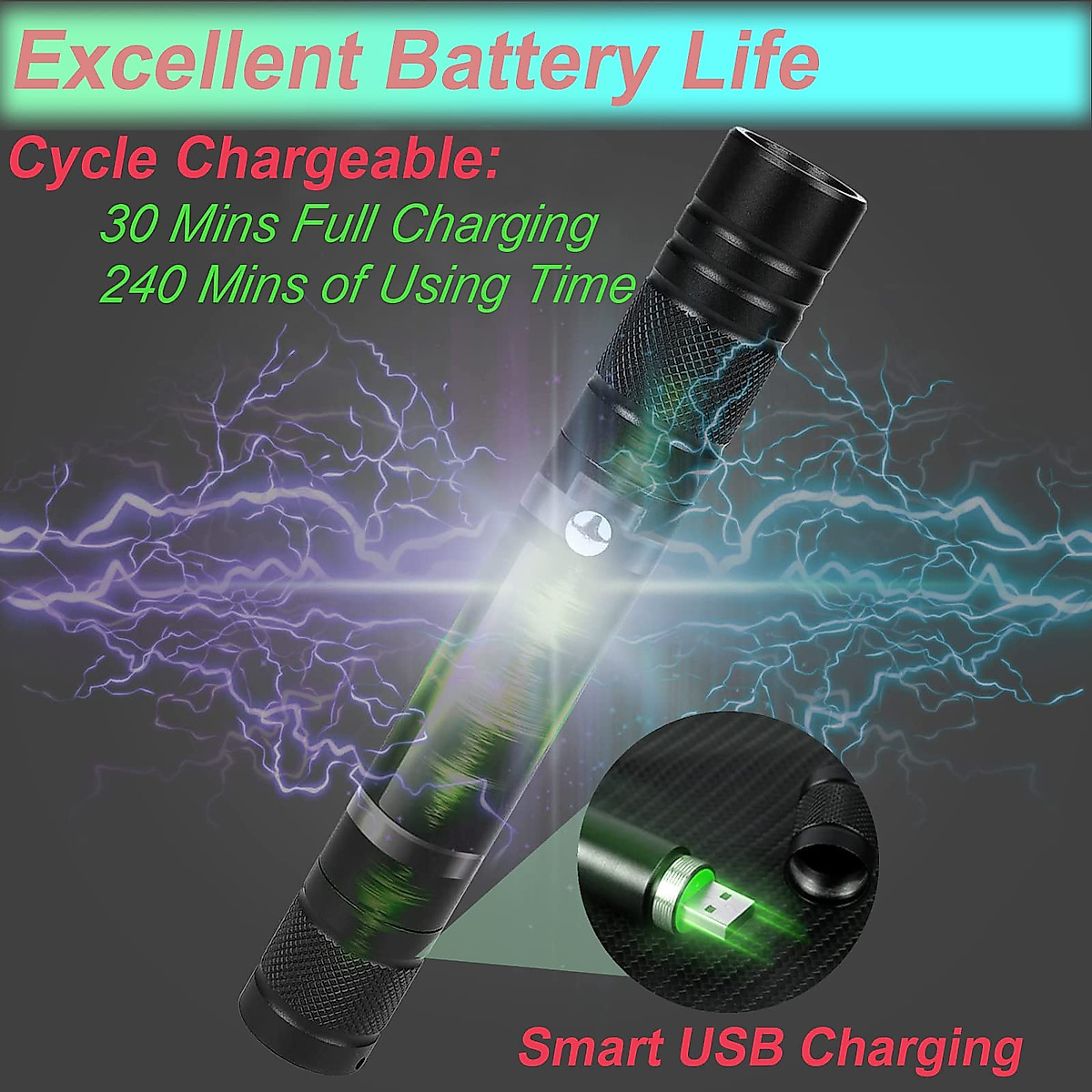 Red Laser Pointer High Power, High Power Laser Pointer Long Range Strong Laser Light Pointer Long Range USB Rechargeable Laser Pointer Pen for Teaching Hunting Outdoor Astronomy Hunting Lazer Pointer