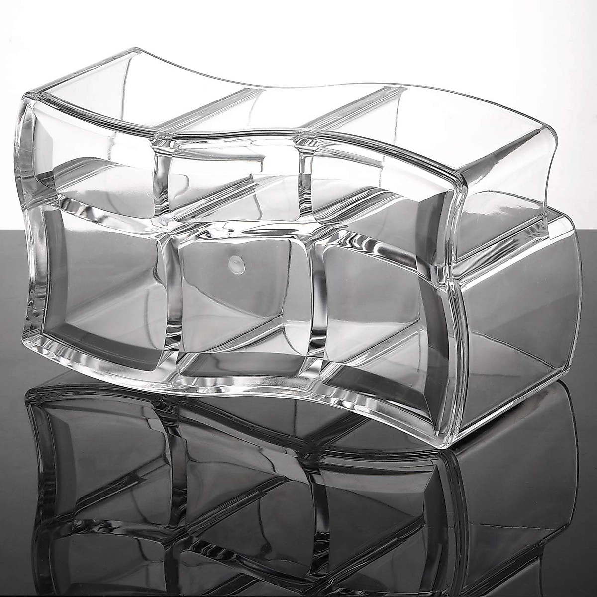 Tbestmax 6 Slot Acrylic Makeup Brushes Holder Organizer, Clear Eyebrow Pen Container Cosmetics Storage