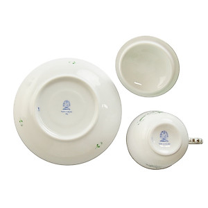 Herend AV Apony Green Herbal Tea Cup Saucer 705-0-09 [Parallel Import]