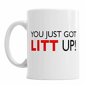 You Just Got Litt Up 11oz White Mug Suits Office Birthday Xmas Gift Funny Coffee Mug, Funny Mugs, Friend Mug, Cute Mug, Coworker Mug, Gifts For Her, Best Friend Gifts, Sarcastic Mug