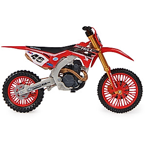 Supercross, Authentic Justin Hill 1:10 Scale Collector Die-Cast Toy Motorcycle Replica with Race Stand, for Collectors and Kids Age 5 and Up