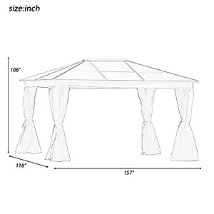 BHVXW Practical Outdoor Storage Shed Outdoor Shed is Available in A Variety of Sizes for Multipurpo