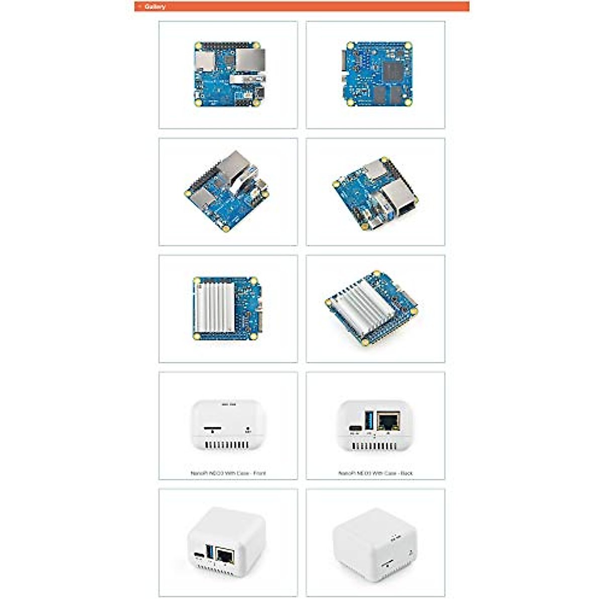 NanoPi NEO3 Rockchip RK3288 Tiny ARM Single Board Computer with 1GB RAM USB3.0,Gbps Ethernet and Unique MAC Address