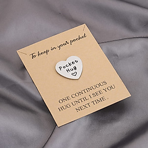 MAOFAED Pocket Hug Token Gift Idea Going Away Gift Long Distance Relationship Gift for Girlfriend Boyfriend (keep in pocket card)