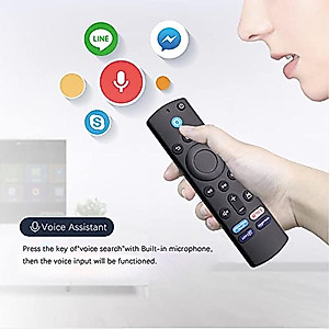 MYHGRC L5B83G Voice Remote Control (3rd gen) Replace for Amazon Fire TV Stick (2nd Gen, 3rd Gen, Lite, 4K), Fire TV Cube (1st Gen and Later) and Fire TV (3rd Gen), with TV Control