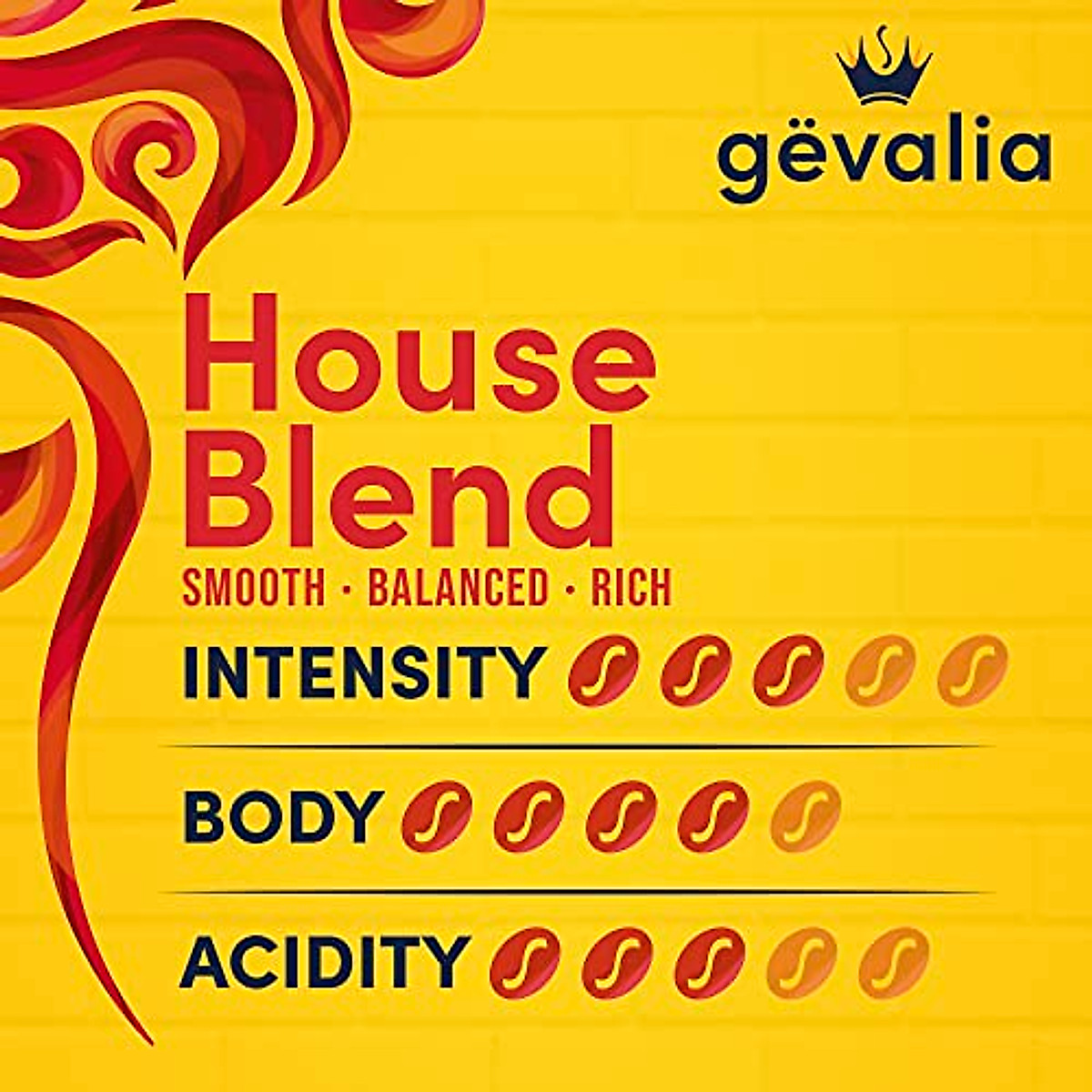 Gevalia House Blend Medium Roast 100% Arabica Ground Coffee, for a Keto and Low Carb Lifestyle (20 oz Bag)