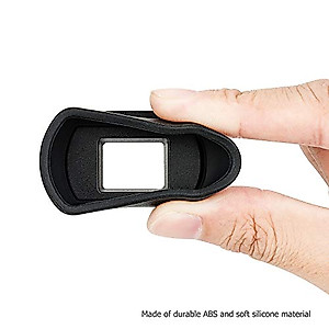 Kiwifotos Long Soft Viewfinder Eyecup Eyepiece for Canon EOS 90D 80D 70D 60D 77D 6D Mark II 5D Mark II Rebel T7 T6 T5 T100 T8i T7i T6s T6i T5i T4i T3i T2i T1i SL3 SL2 SL1 4000D 50D 40D 30D and More