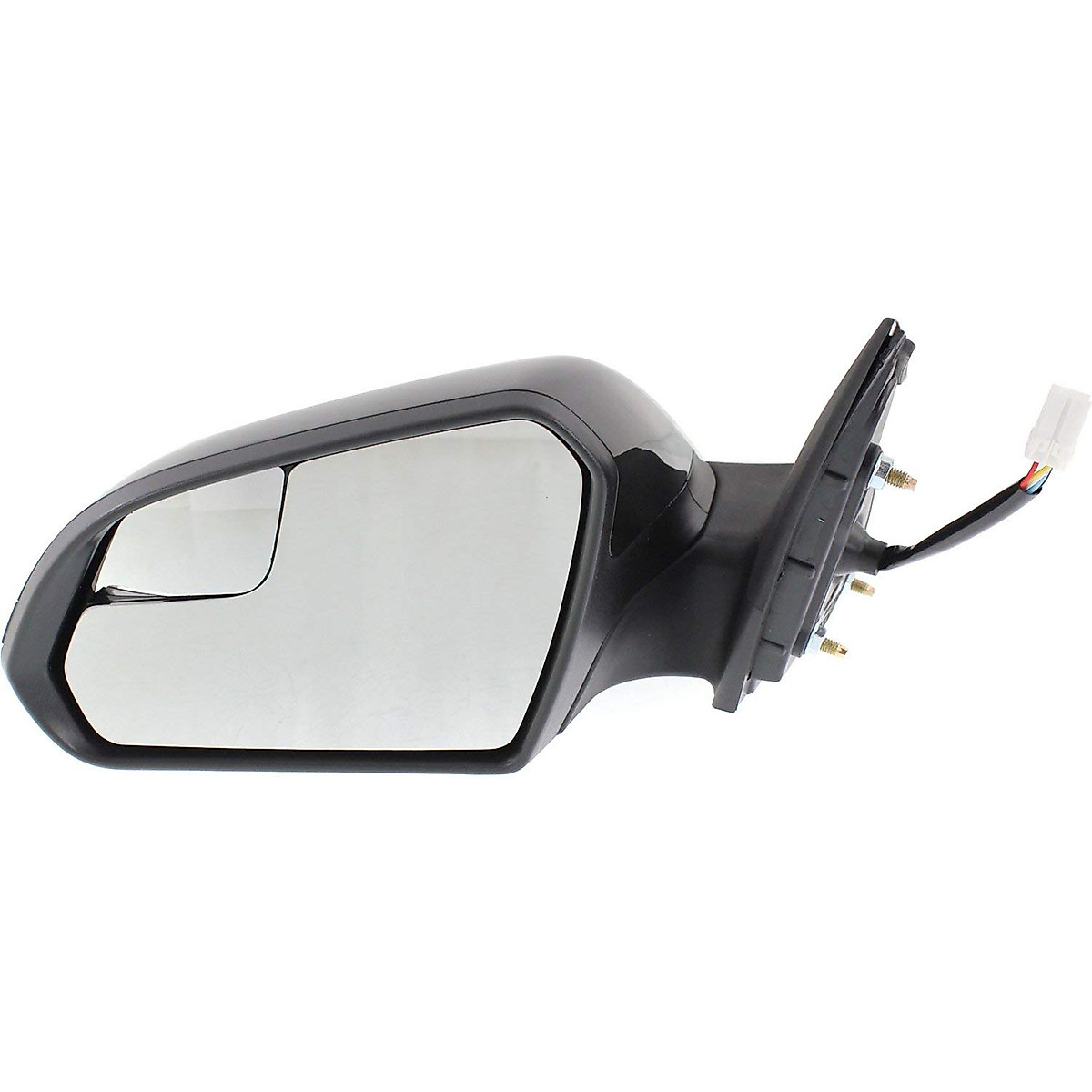 Kool-Vue Mirror Compatible with 2015-2017 Hyundai Sonata Driver Side In-housing Signal Light, Manual Folding, Heated, Paintable, With Blind Spot Detection in Glass, Power Glass