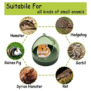 Hamster Food Bowl Acrylic Feeder Small Animal Water Dish and Feeding Bowl Prevent Tipping Moving for Hamster Gerbil Rat Dwarf Hamster Syrian Hamsters