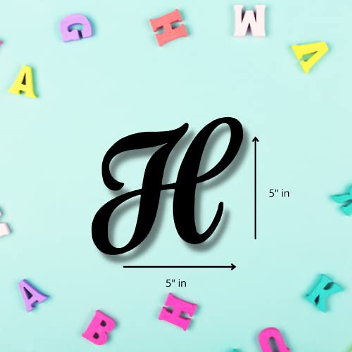 FRESHe BOGLETS - Decorative Bogg Bag Alphabet Lettering - Personalize your Bag with 3D Printed Alphabet letters (H, Small)