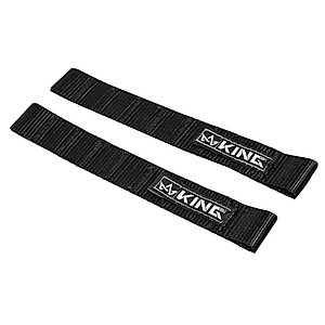 Overland Vehicle Systems King 4WD Heavy Duty Adjustable Door Straps Solid in Pairs - Universal Fitment for CJ, YJ & TJ & JK - 600 Denier Ballistic Nylon