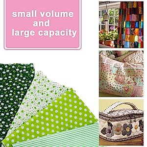 Create idea 8Pcs 50x50cm Green Field Patchwork Fat Quarters Quilting Quilting Prints Cotton Fabric Bundles Squares DIY Sewing Pastoral Style