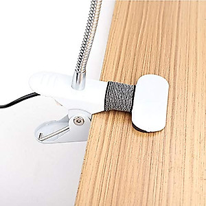 Desk Lamp with Clamp, Mini LED Lamp USB Rechargeable Warm/White Light Changeable Eye Protection Bed Light for Night Reading, Tattoo, Eyelash Extension, Make Up Lamp