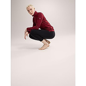 Arc'teryx Rho Zip Neck Women's | Versatile Lightweight Base Layer | Bordeaux, X-Small