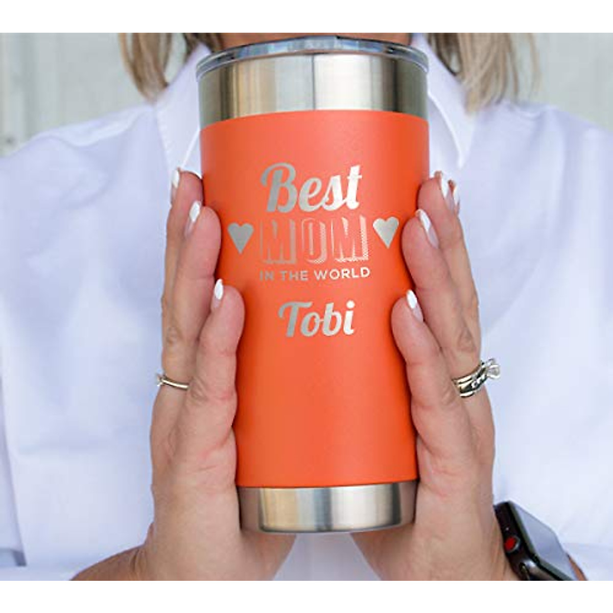 Tempercraft 20 oz Vacuum Insulated Tumbler w/Lid and Laser Engraved Customization Options - Stainless Steel, Double-Walled Travel Mug (Aqua - Blank)