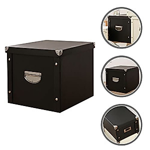Cabilock Collapsible Storage Box Clothes Storage Case With Lid Bedroom Storage Holder