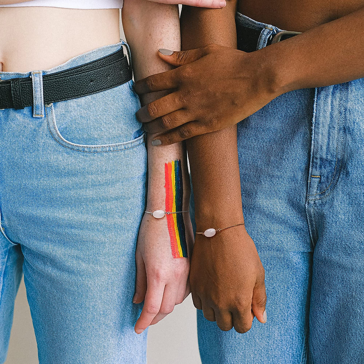 Yhluck Natural Crystal Healing Bracelet Set Friendship Wish Bracelets 24K Real Gold Plated Quartz Bracelet with Message Card Health Wealth Energy Jewelry Christmas gifts