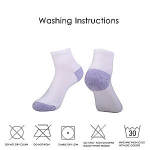 JOYNÉE Ankle Socks Women Low Cut Athletic Running with Cushion for Sports and Casual Use 6-Pairs Pack
