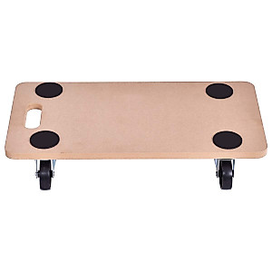 Goplus Furniture Moving Dolly, Heavy Duty Wood Rolling Mover with Wheels for Piano Couch Fridge Heavy Items, Securely Holds 500 Lbs (23" x11.5" Platform)