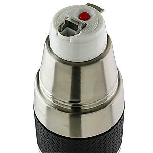 Ovente Stainless Steel Double Walled Vacuum Insulated Mug 26 Ounce, BPA-Free Leak Free and Spill Proof with Removable Cup, Portable Easy Travel and Clean Perfect for Hot or Cold Drinks, Silver TSA26S