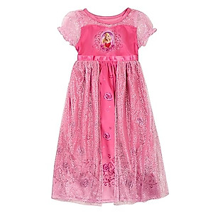 Disney Girls' Princess Fantasy Gown Nightgown, AURORA, 4T