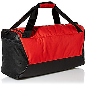Nike Brasilia Training Medium Duffle Bag, Durable Nike Duffle Bag for Women & Men with Adjustable Strap, University Red/Black/White