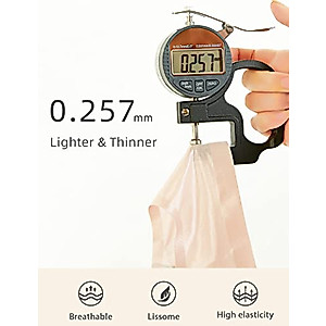 FOXROSE Seamless Thongs for Women Silk Thongs for Women Sexy Satin Thongs for Women Underwear Seamless (5 Pack, Medium)