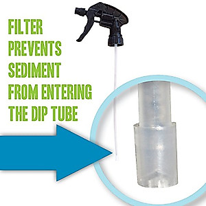 Hydrogen Peroxide Spray Bottles - UV Light Blocking - Opaque Black Spray Large - Cleaning & Plant Solutions - Chemical Resistant - Extra Large 32 oz - Leak Resistant - Car Detailing - Janitorial