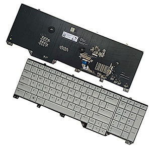 Laptop Replacement Keyboard Compatible for Dell Alienware M17 R5 Area-51m A51m 062W10 PK132F12B00 0XN2XW V183025 RGB Backlit (White)