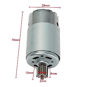 SHENGLE 390 18000RPM 6 Volt Electric Motor, RS390 6V Motor Drive Gearbox Accessory for Kids Ride On Car Children Ride on Toys Parts