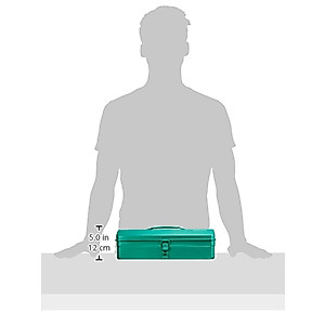 TRUSCO Y-350-GN Angle Tool Box, 14.7 x 6.5 x 4.9 inches (373 x 164 x 124 mm), Green