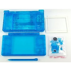 For Nintendo DSi NDSI NDSi Full Housing Case Cover Shell with Buttons Replacement Parts - Clear Blue