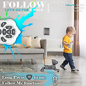 VATOS Robot Dog Toy for Kids, Voice & 2.4GHz Remote Control Robot Pet with Interactive Touch Sensors, Over 20+ Responses, Program Mode, Robotic Puppy Toy for Kids Boys & Girls