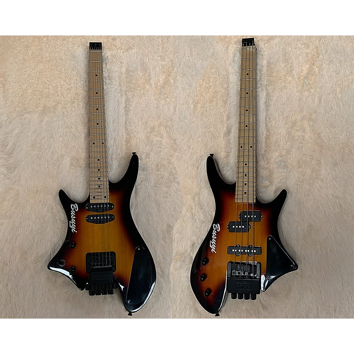 4 String Bass/ 6 String Lead Headless Tremolo Busuyi Guitar Lefty