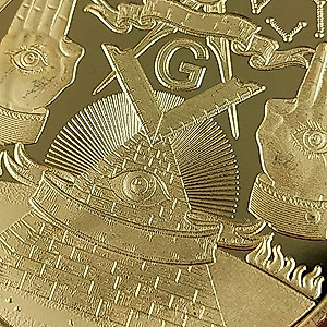 JYGCOIN Masonic Coin Master Mason Freemason Lodge Family Map Working Tools