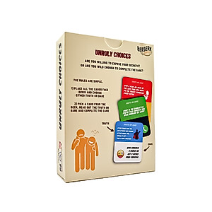 Unruly Choices - A Wild Game of Truth or Dare | Party Game | Perfect for College, Birthday’s & Games Nights | Bachelor & Bachelorette Parties