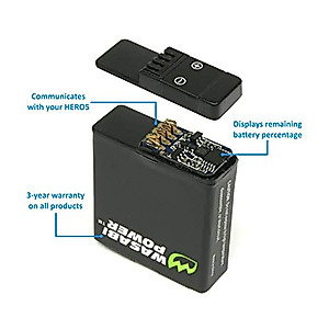 Wasabi Power Battery (4-Pack) for GoPro Hero 7 Black, Hero 6 Black, Hero 5 Black, Hero 2018