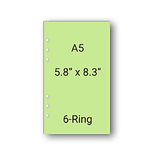 A5 Color Notes Refill to do list for Ring Bound Planners and Notebooks, fits Filofax, Kikki K, Recollection, Carpe Diem, 6 Ring binder, (PLANNER NOT INCLUDED) (Pink (To Do))