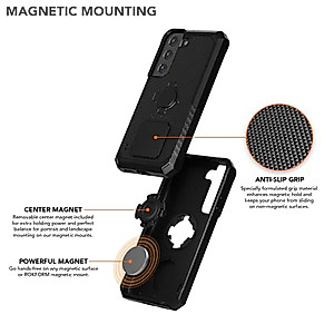 Rokform - Galaxy S22 5G Rugged Case + Magnetic Sport Ring Stand & Grip