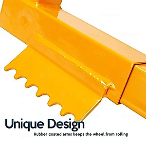 Zone Tech 2-Pack Security Wheel Chock Lock- Trailer Clamp Boot Tire Claw - Premium Quality Heavy Duty Stabilizer Anti- Theft -Protective for Parking Car, Trailer, Truck and SUV